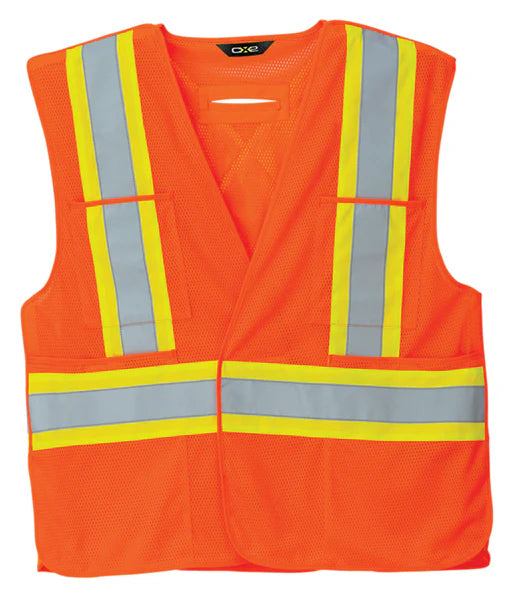 CX2 GUARDIAN - ADULT MESH HI-VIS 5 POINT TEAR AWAY VEST - DUAL SIZED ...