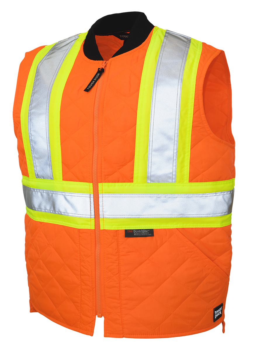 TOUGH DUCK QUILTED SAFETY FREEZER VEST - SV05 – Beatons Wholesale